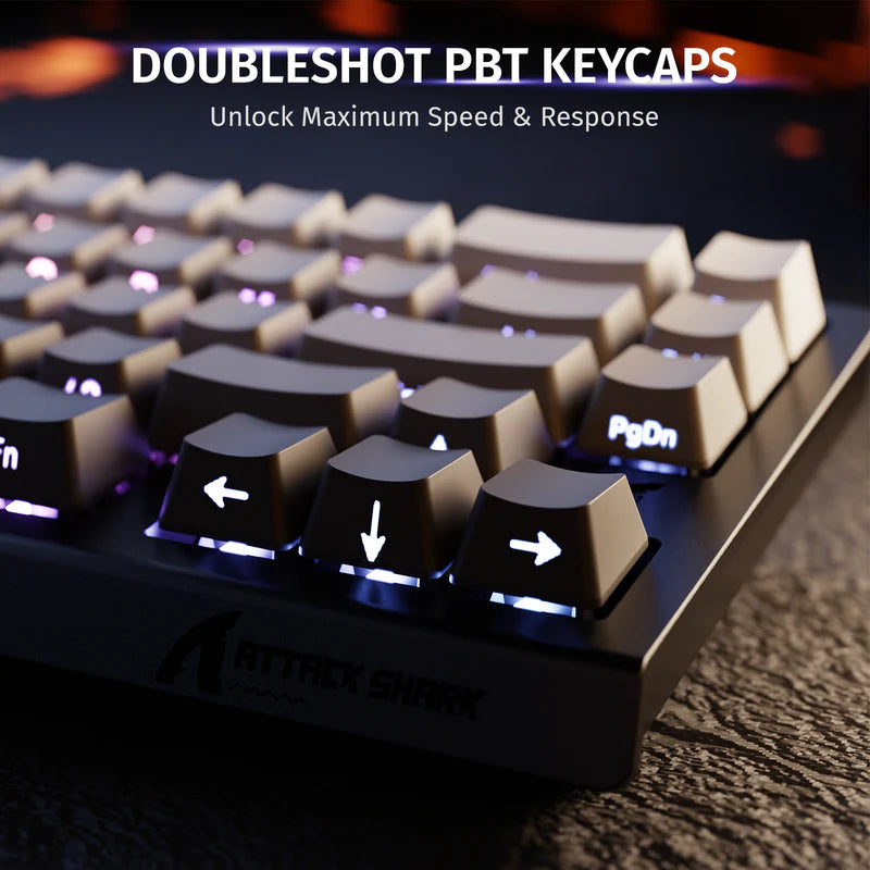ATTACK SHARK X68 HE Rapid Trigger Keyboard Magnetic Switch Black Gradient ATTACK SHARK X68 HE Rapid Trigger Keyboard Magnetic Switch Black Gradient