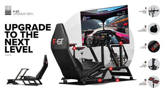 Next Level Racing F-GT Racing Simulator Cockpit. Formula and GT racing ...