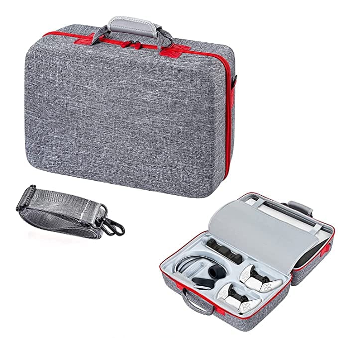 Playstation 5 Bag PS5 Carrying Case Gray Games Corner